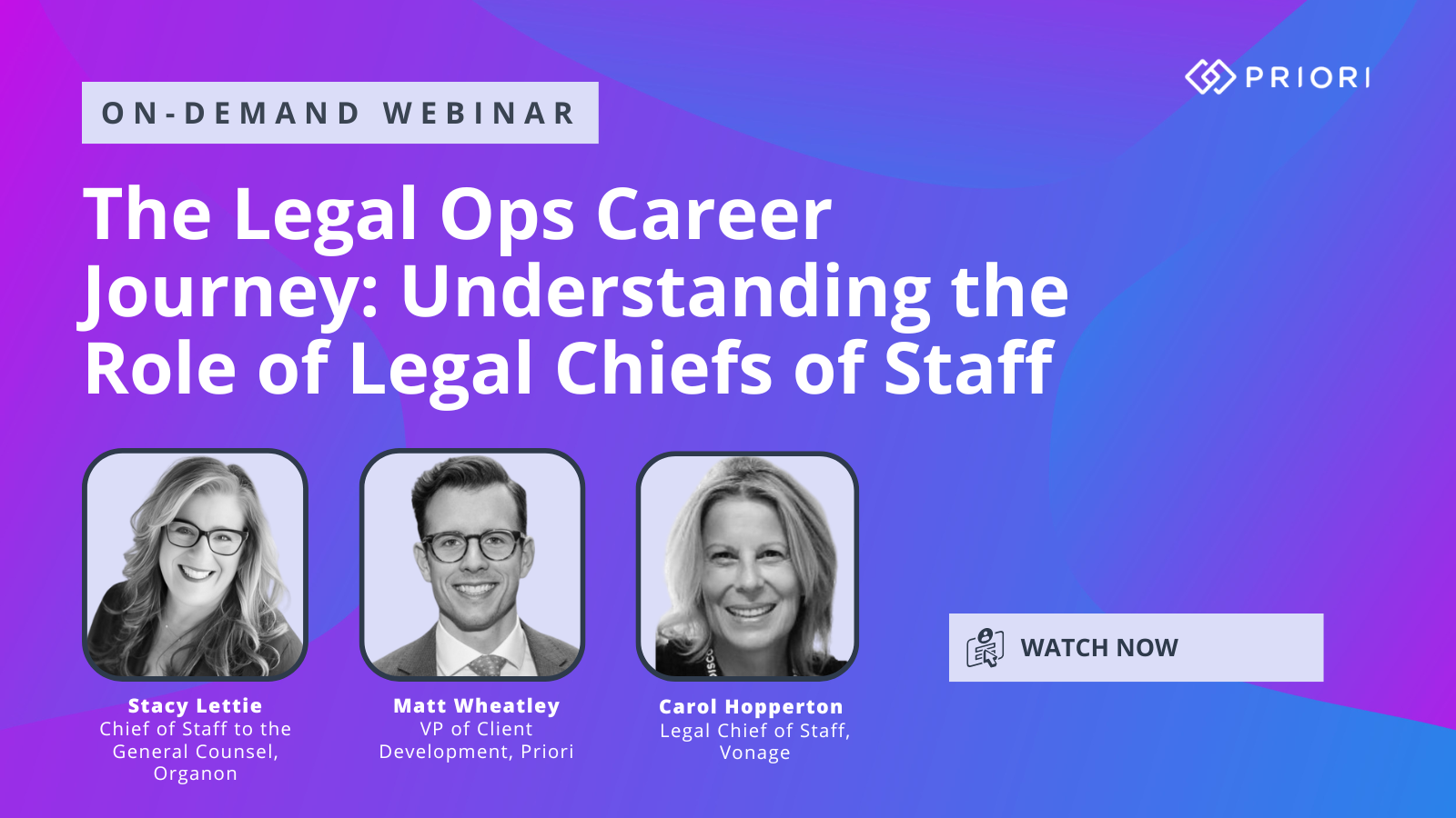 [On-Demand] The Legal Ops Career Journey: Understanding the Role of Legal Chiefs of Staff